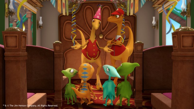 Dino-Zug S03E08a: Überraschungsparty im Raketen-Zug (Rocket Train ...