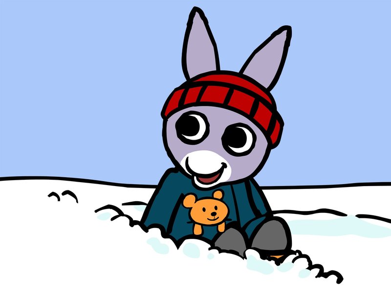 Trotro S01E16: TROTRO fährt Schlitten (Trotro fait de la luge ...