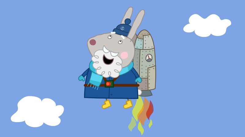 Peppa Pig S06E37: Opi Mümmels Düsentrieb (Grampy Rabbit’s Jet Pack ...
