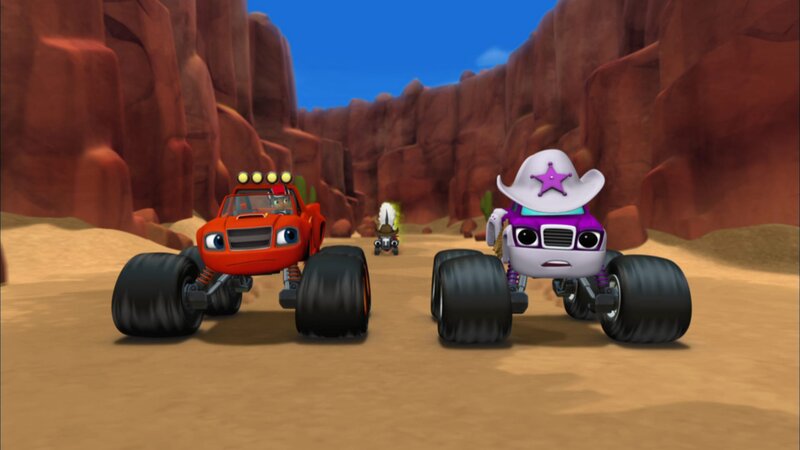 Blaze und die Monster-Maschinen S03E06: Die Rodeo-Bullen-Rennstrecke ...