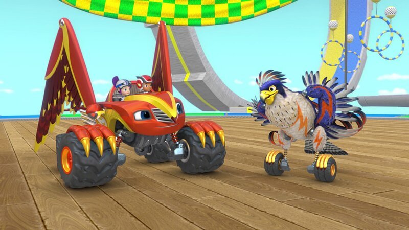 Blaze und die Monster-Maschinen S03E11: Das Falken-Rennen (Falcon Quest ...