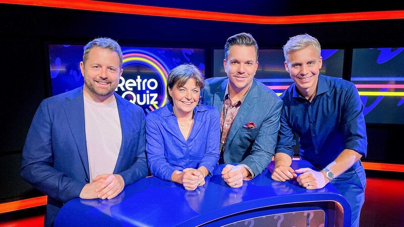SRF Retro Quiz S03E07: Monika Fasnacht, Reto Scherrer und Gabriel ...