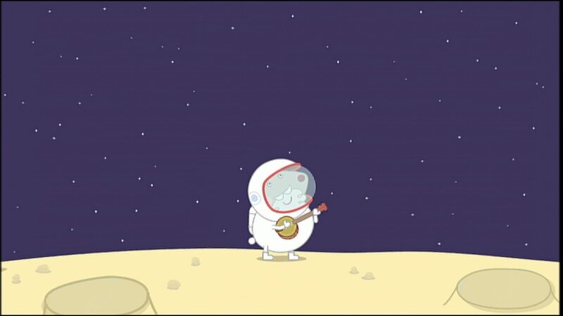 Peppa Pig S04E50: Opi Mümmel im Weltraum (Grampy Rabbit In Space ...