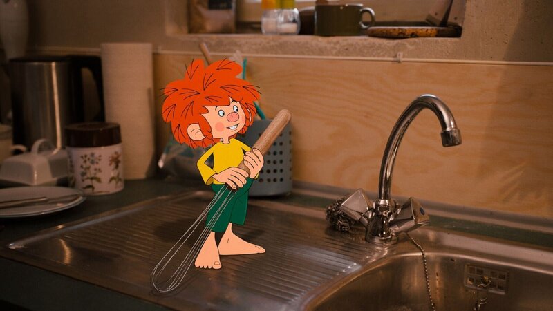 Neue Geschichten vom Pumuckl S01E12: Pumuckl will Skifahren ...