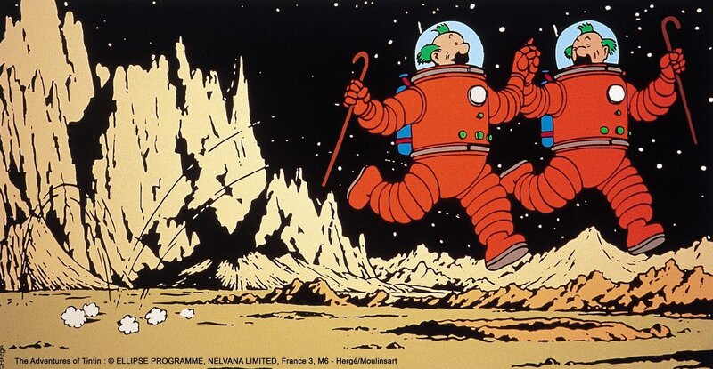 Tim und Struppi S03E12: Schritte auf dem Mond (2) (On a marché sur la ...