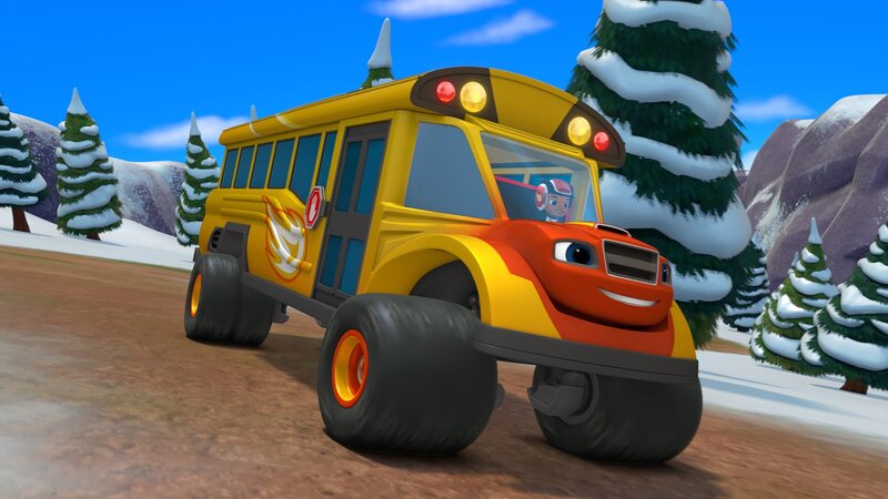 Blaze und die Monster-Maschinen S07E30: Schulbus-Blaze (School Bus ...