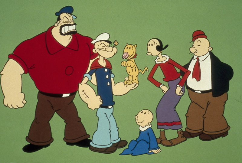 Popeye Cartoon Characters Bluto at Eden Mandalis blog
