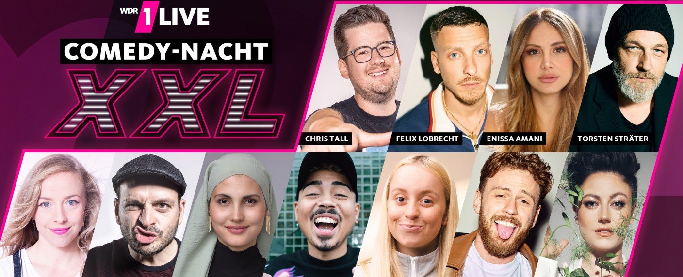 1LIVE Köln Comedy-Nacht XXL 2024 mit Tall, Sträter, Lobrecht, Yanar und ...